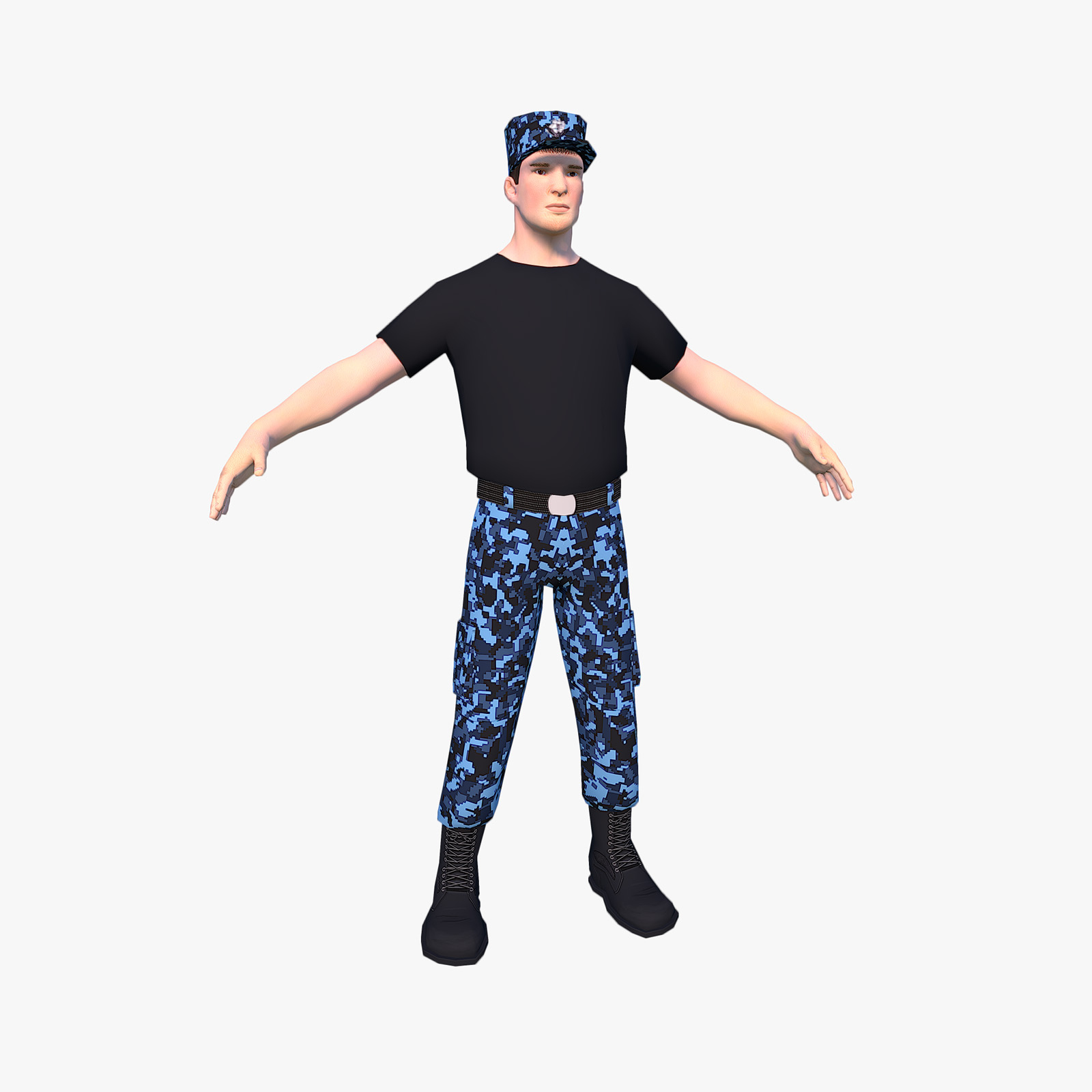 3d characters officer enlisted model
