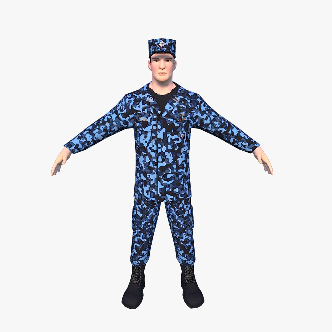 3d Characters Officer Enlisted Model