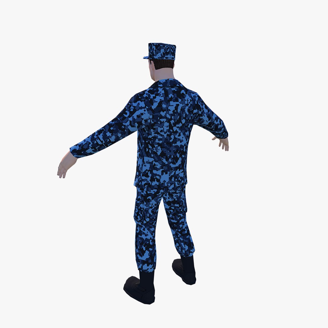 3d Characters Officer Enlisted Model