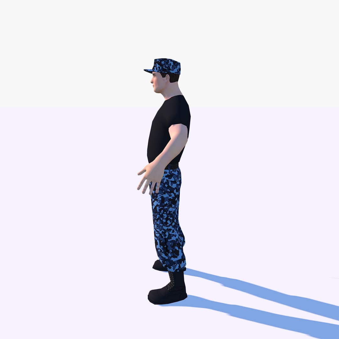 3d Characters Officer Enlisted Model