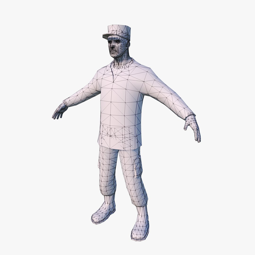 3d Characters Officer Enlisted Model