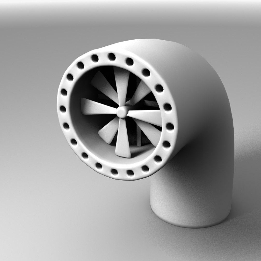 Vent Pipe Propeller 3d Model