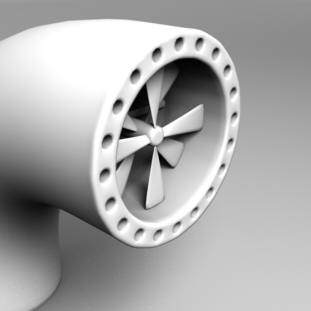 Vent Pipe Propeller 3d Model