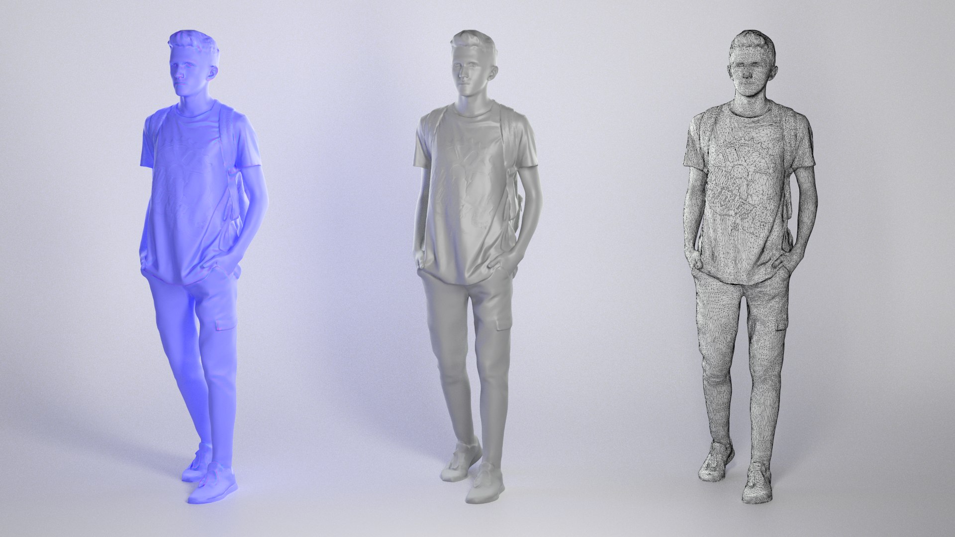 3D Scanned Human Man Backpack Model - TurboSquid 1589190