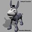 Cartoon Donkey Rigged 3d Model