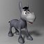 Cartoon Donkey Rigged 3d Model