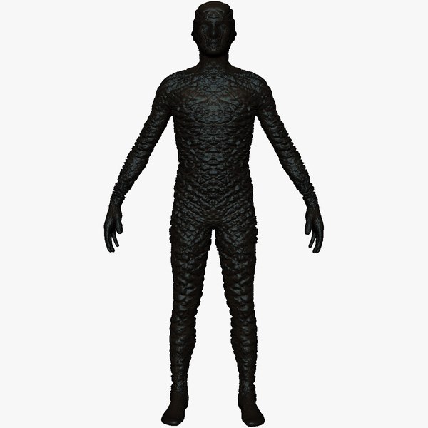 statue character 3d obj