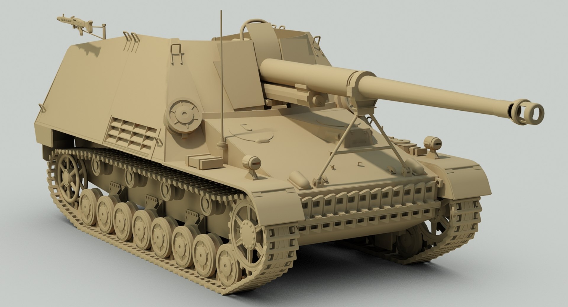 Ww2 164 Nashorn 3D - TurboSquid 1387986