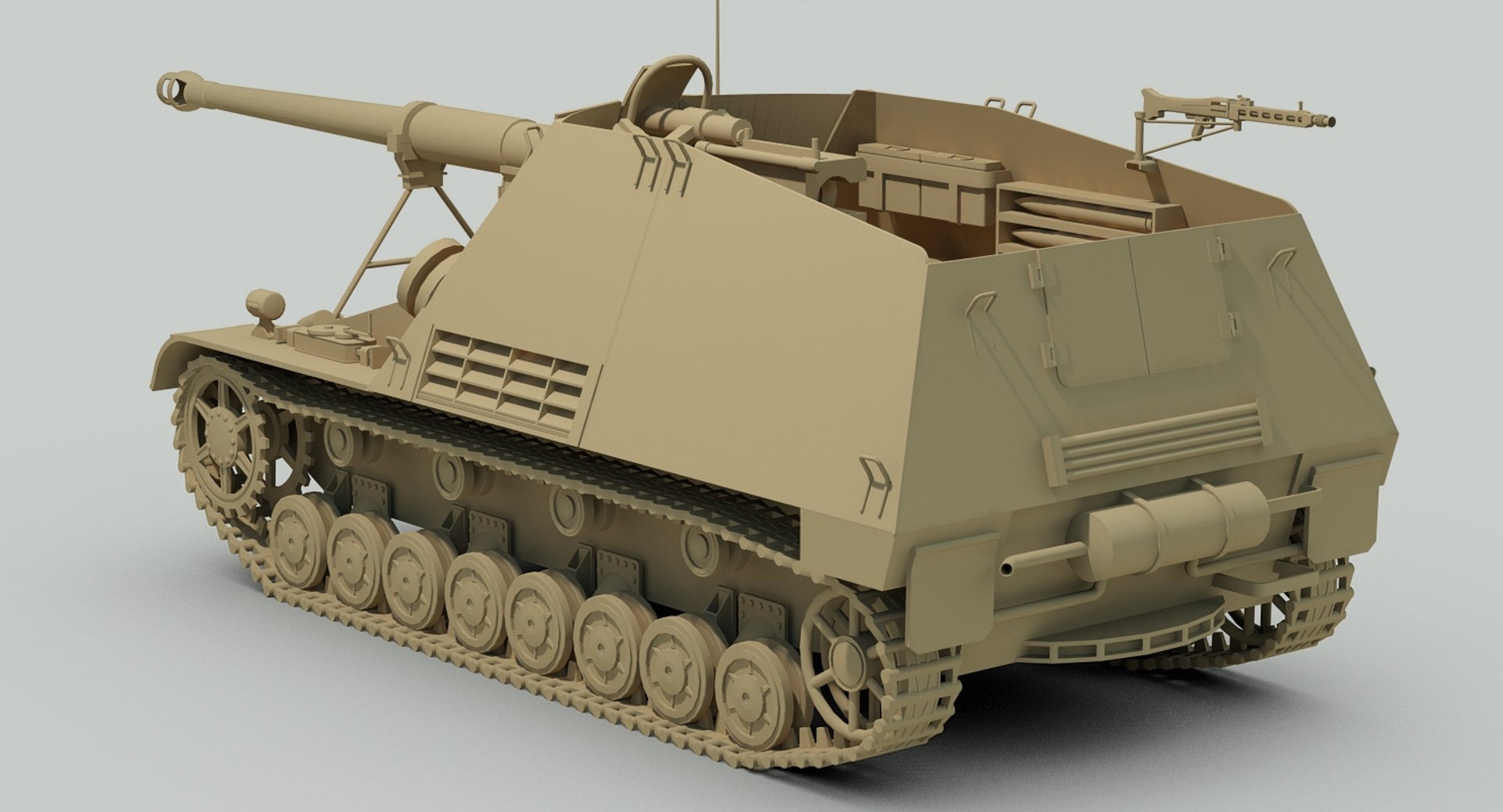 Ww2 164 Nashorn 3D - TurboSquid 1387986