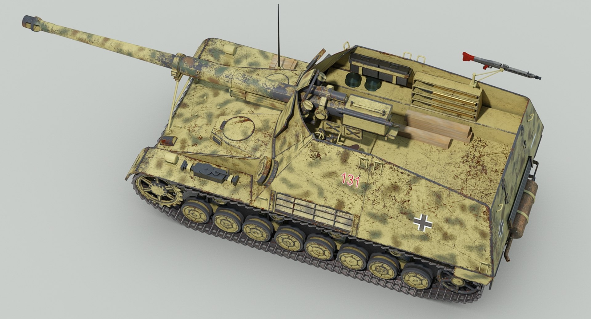 Ww2 164 Nashorn 3D - TurboSquid 1387986