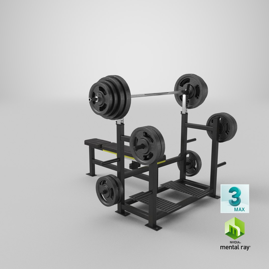 3D Bench Press Model - TurboSquid 1432213