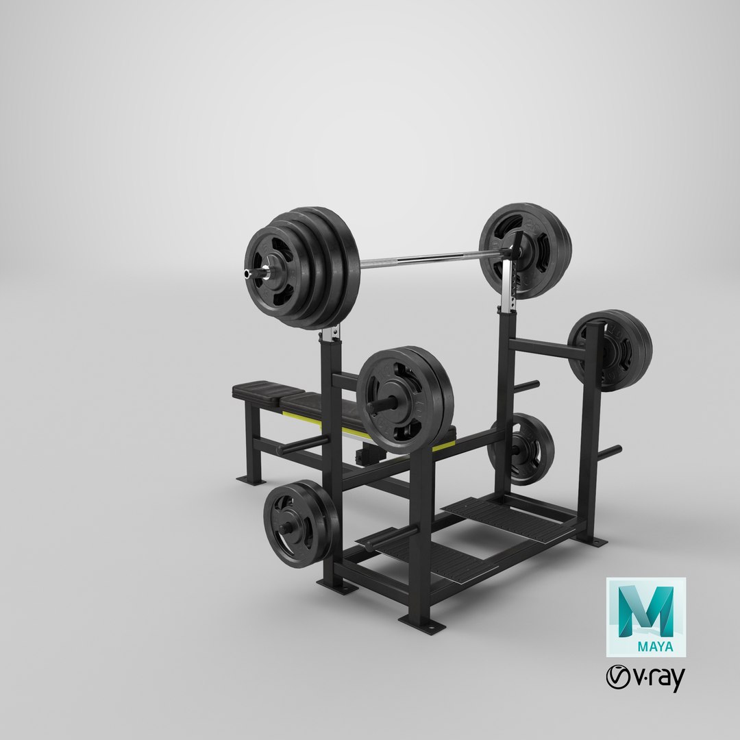 3D Bench Press Model - TurboSquid 1432213