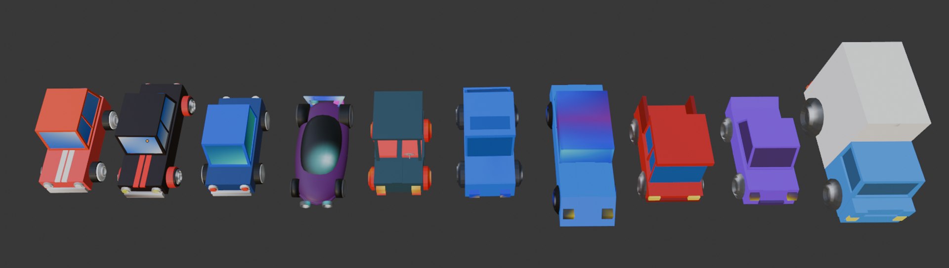 CARS Collections LOW POLY CARTOON 3D Model - TurboSquid 2203967