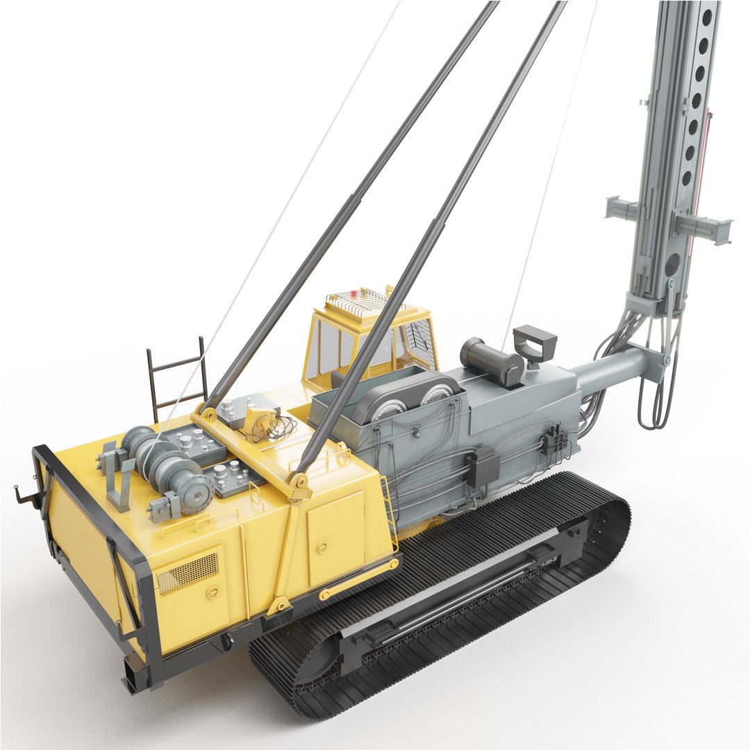 3D Hydraulic Pile Driving Machine - TurboSquid 1431764