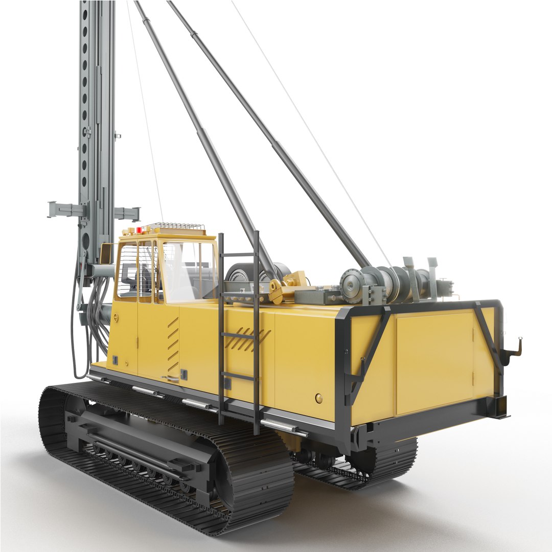 3D Hydraulic Pile Driving Machine - TurboSquid 1431764