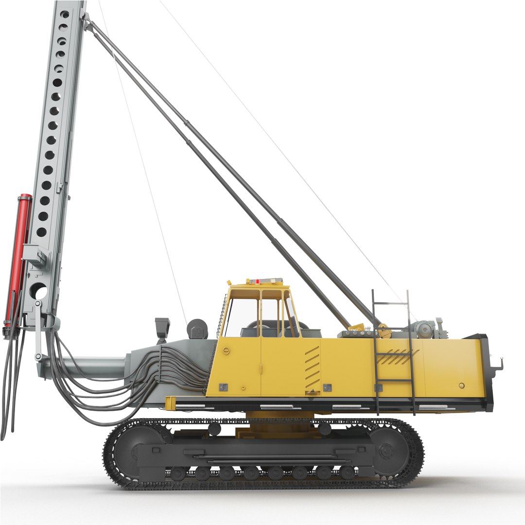 3D Hydraulic Pile Driving Machine - TurboSquid 1431764