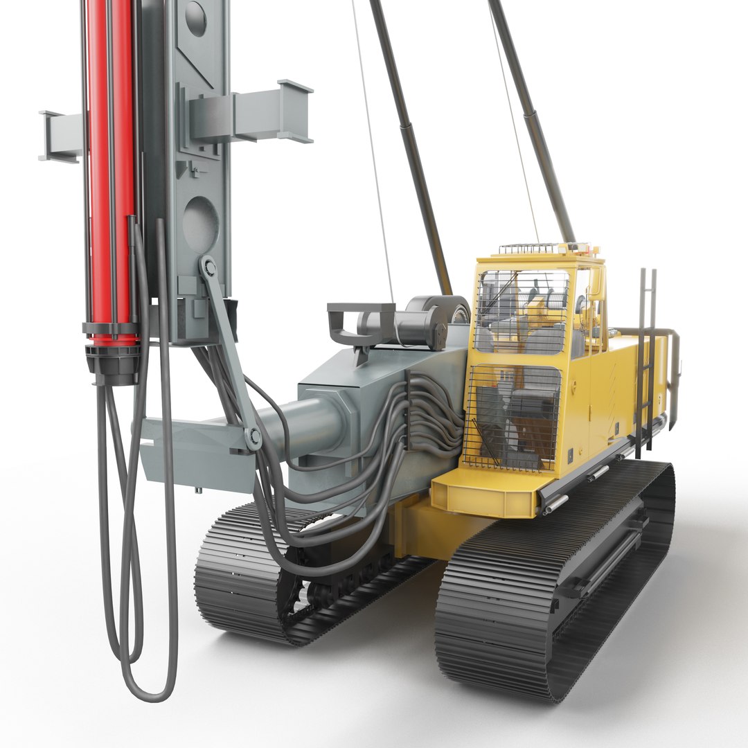 3D Hydraulic Pile Driving Machine - TurboSquid 1431764