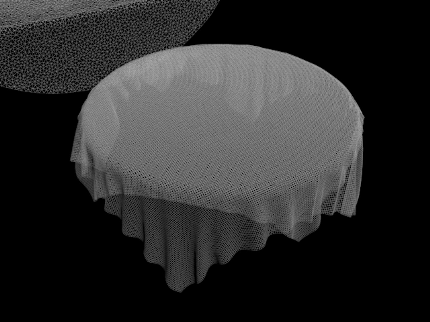 3D table cloth tablecloth fabric - TurboSquid 1471487