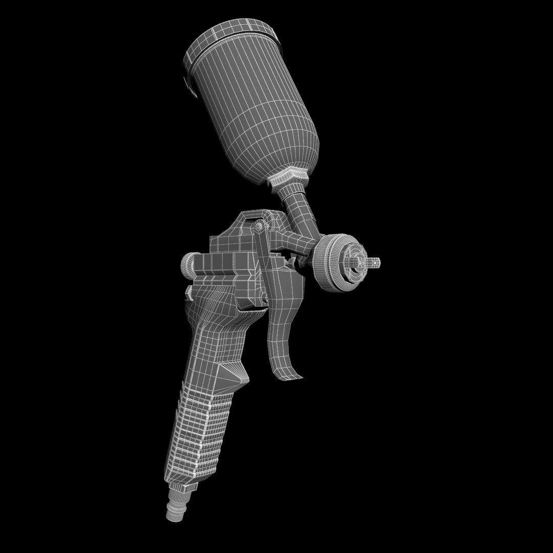 3D Pressure Spray Gun - TurboSquid 1234158