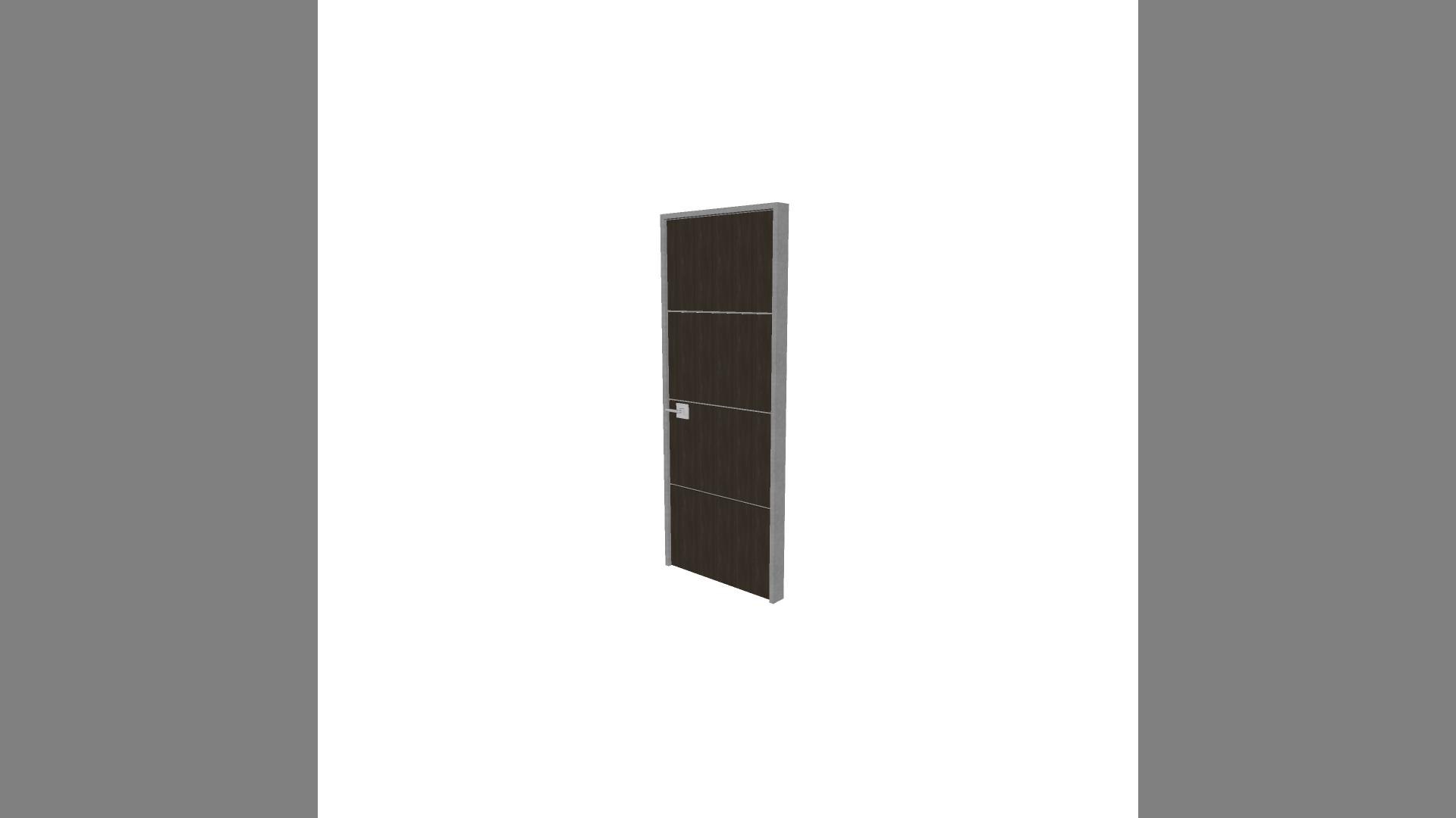 3D Model Wood Modern Main Door - TurboSquid 1775860