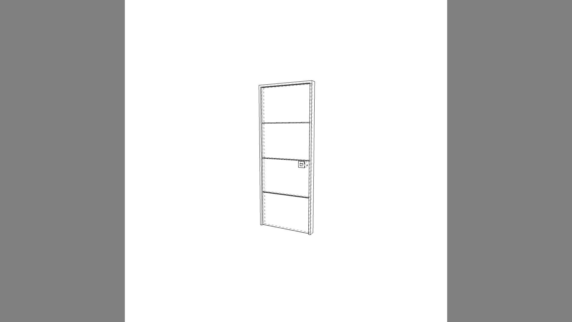 3D Model Wood Modern Main Door - TurboSquid 1775860