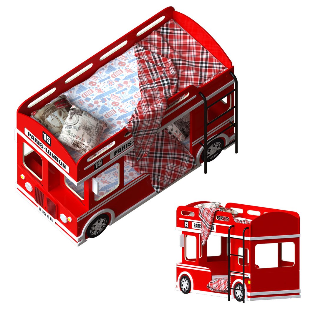 Bunk Bed London Bus 3D Model - TurboSquid 1396722