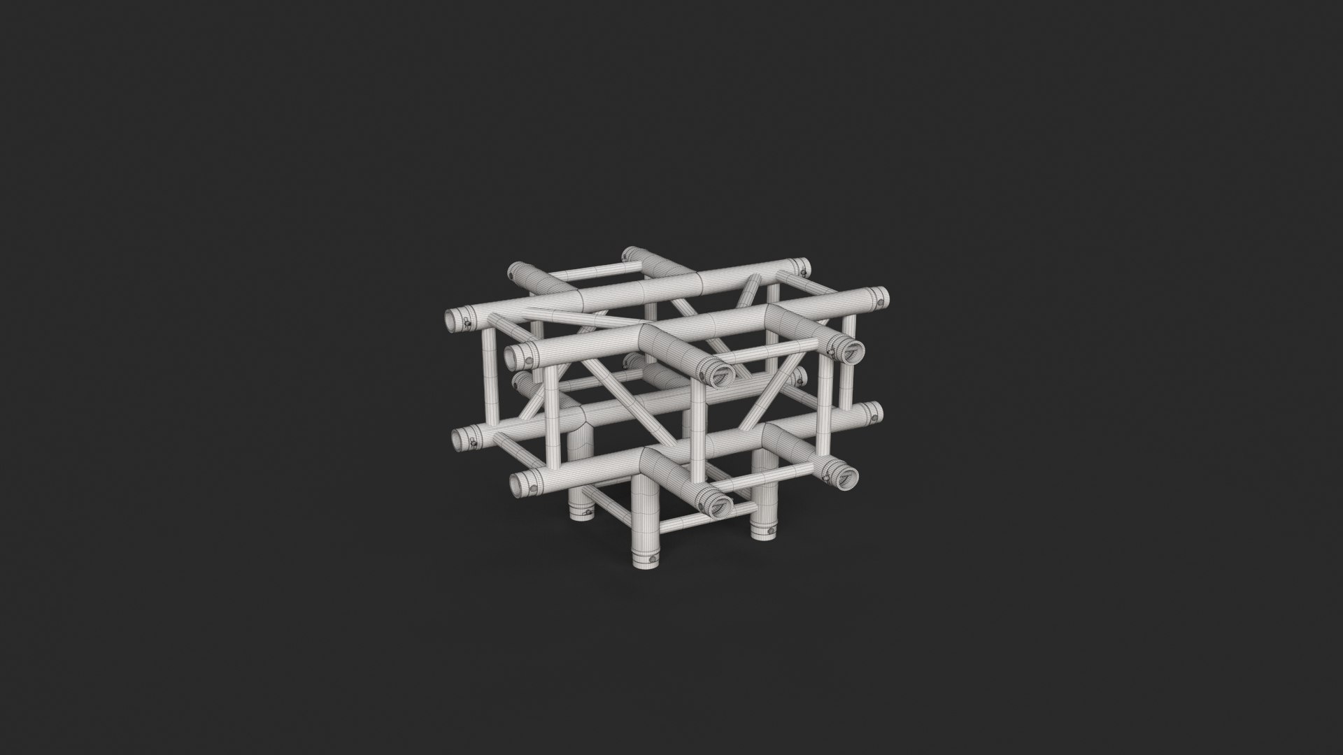 Square Truss Straight A 30D K6 Model - TurboSquid 2041838