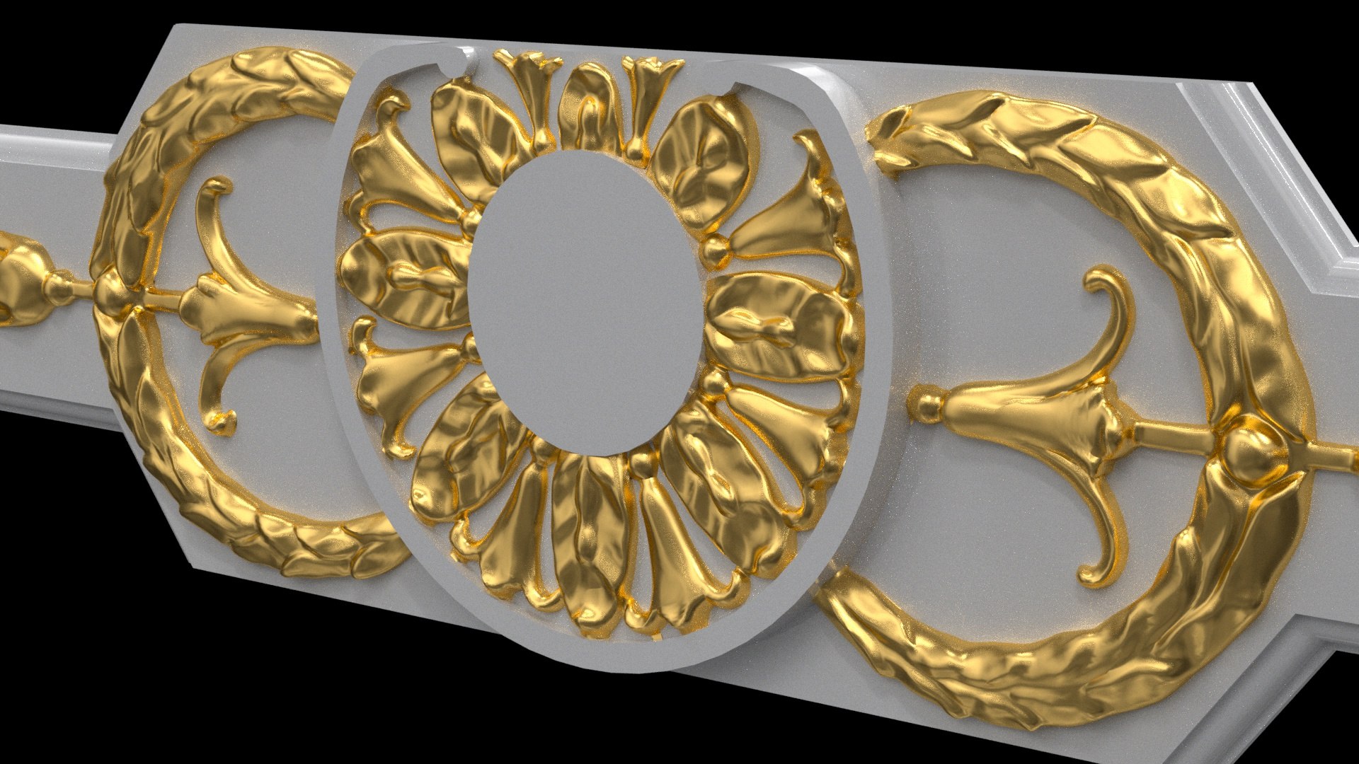 Plaster Decorative Bow DS360 3D Model - TurboSquid 2384993