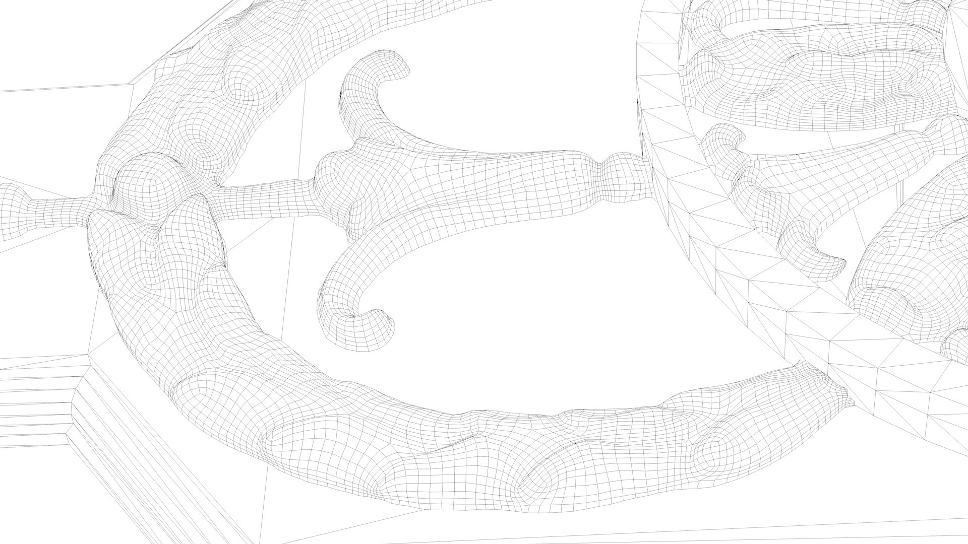 Plaster Decorative Bow DS360 3D Model - TurboSquid 2384993