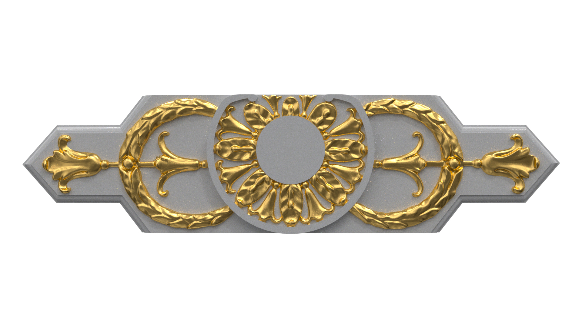 Plaster Decorative Bow DS360 3D Model - TurboSquid 2384993