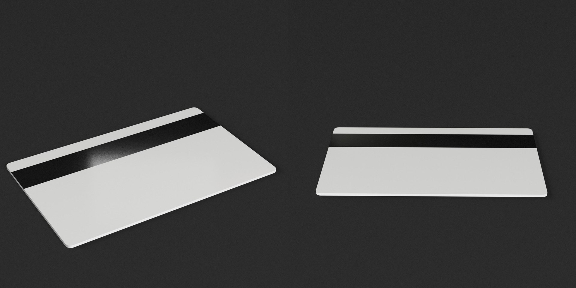 Plastic Card Magnetic Strip 3D Model - TurboSquid 1416581