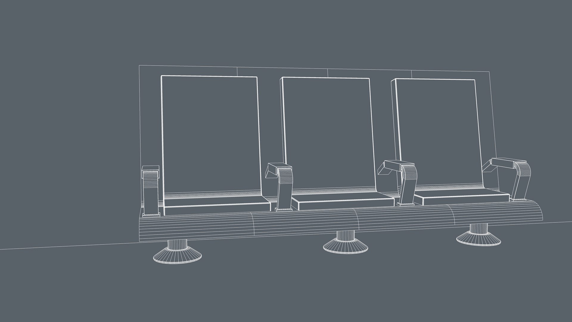 Three Seat Chair 3D - TurboSquid 2328052