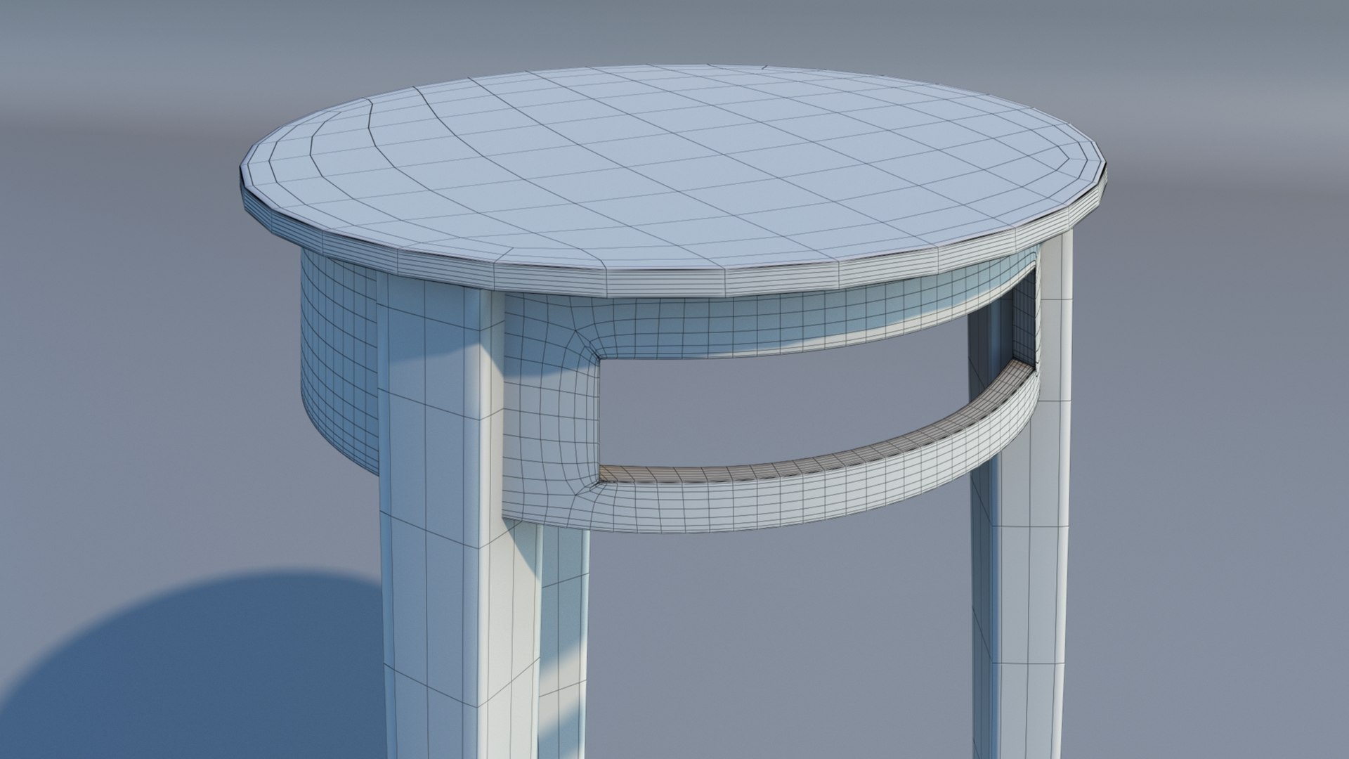 3D table rounded 1 model - TurboSquid 1358495