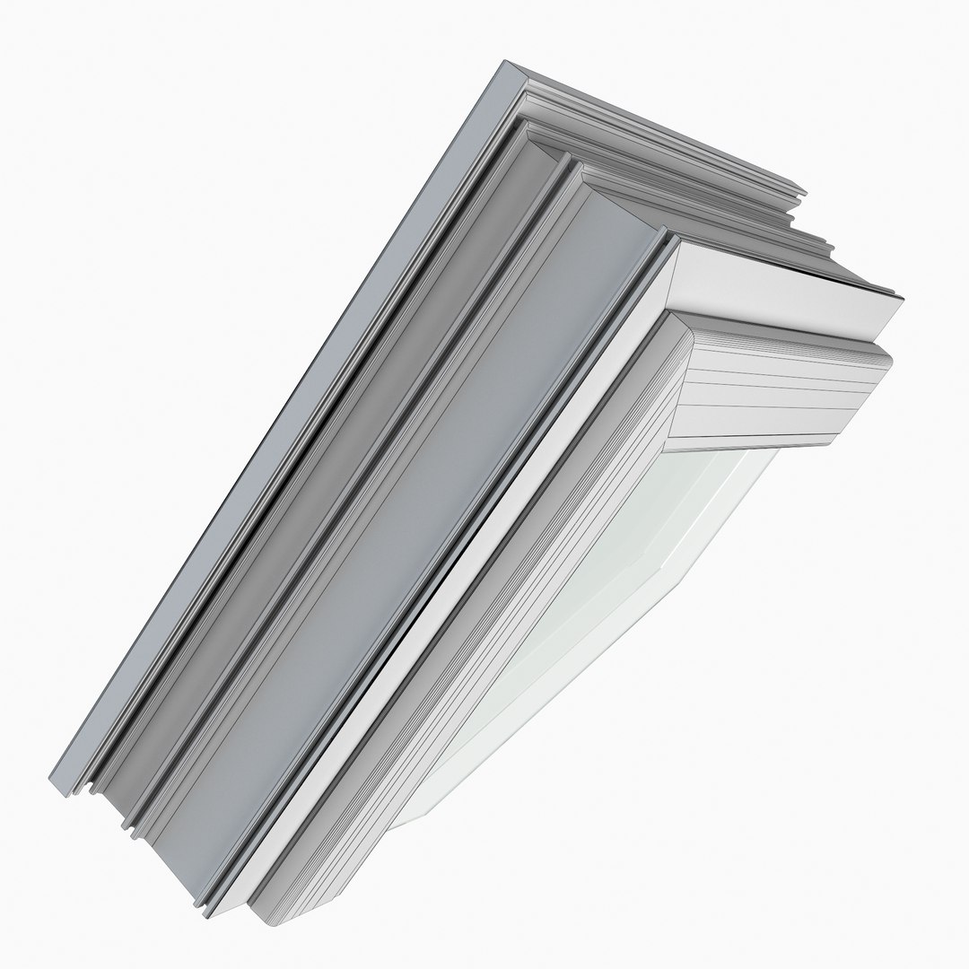 3d Plastic Window Profile Cutaway Model