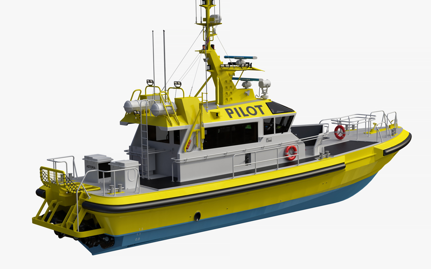 Camark pilot boat 22m 3D model - TurboSquid 1476022