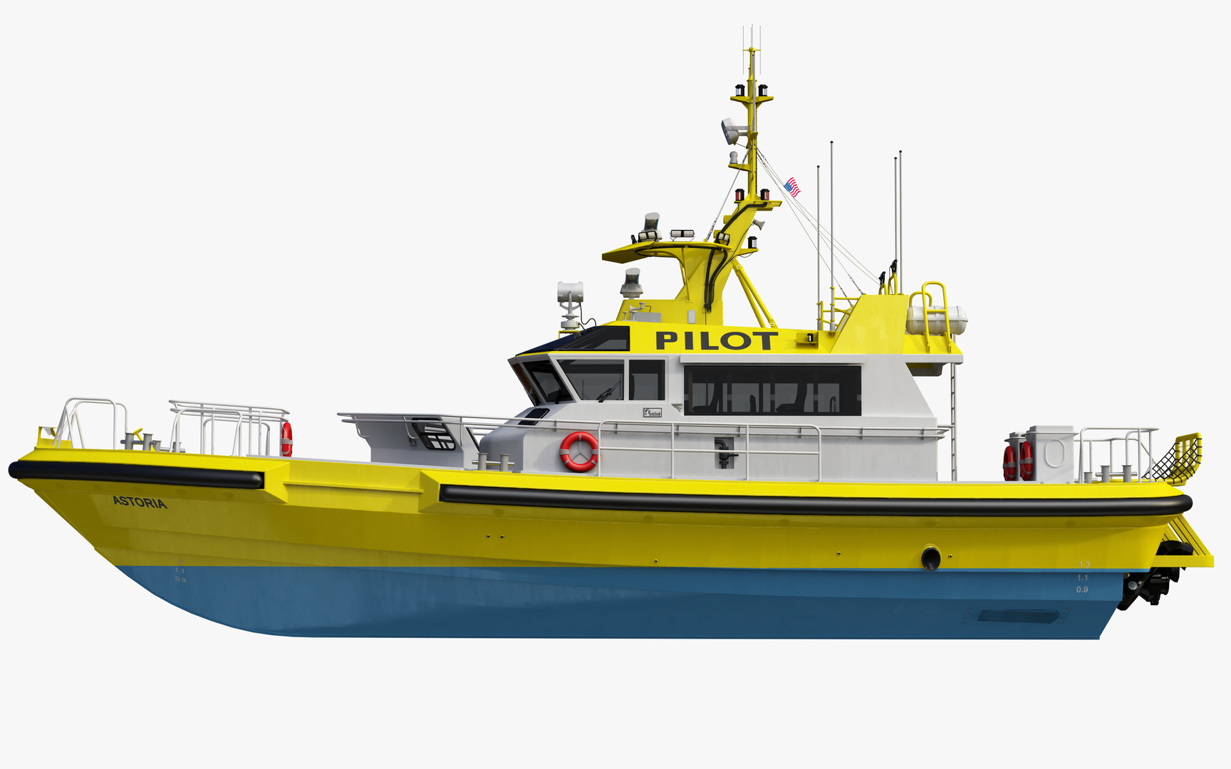 Camark pilot boat 22m 3D model - TurboSquid 1476022