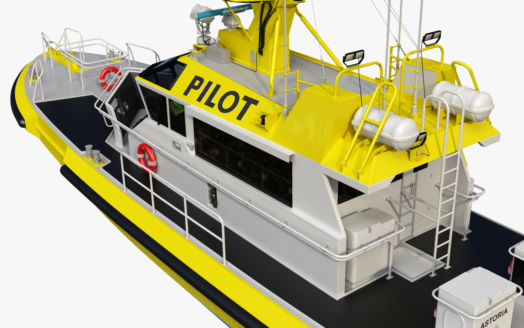 Camark pilot boat 22m 3D model - TurboSquid 1476022