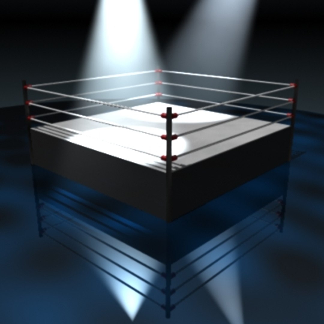 3d model boxing ring