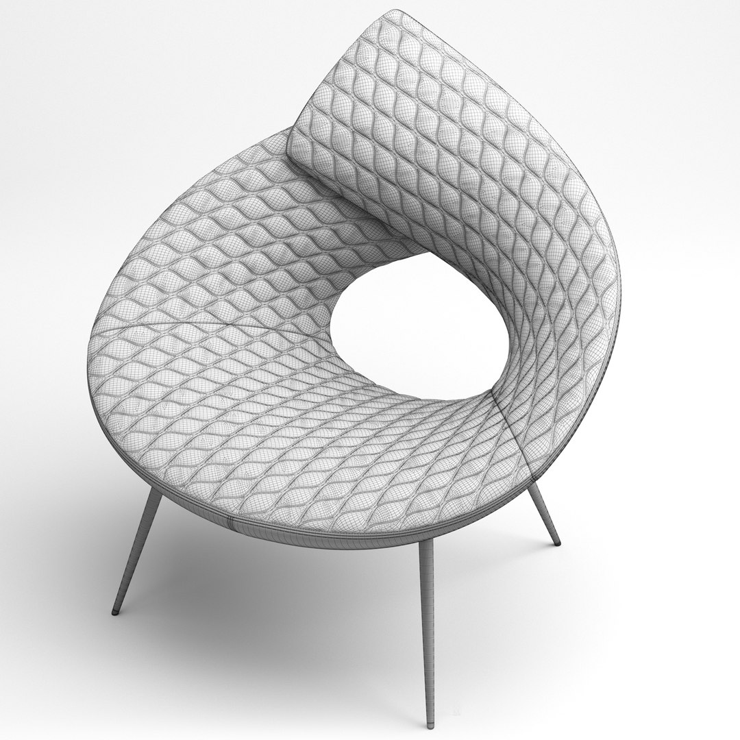 3D Model Lock Armchair Seat - TurboSquid 1313423