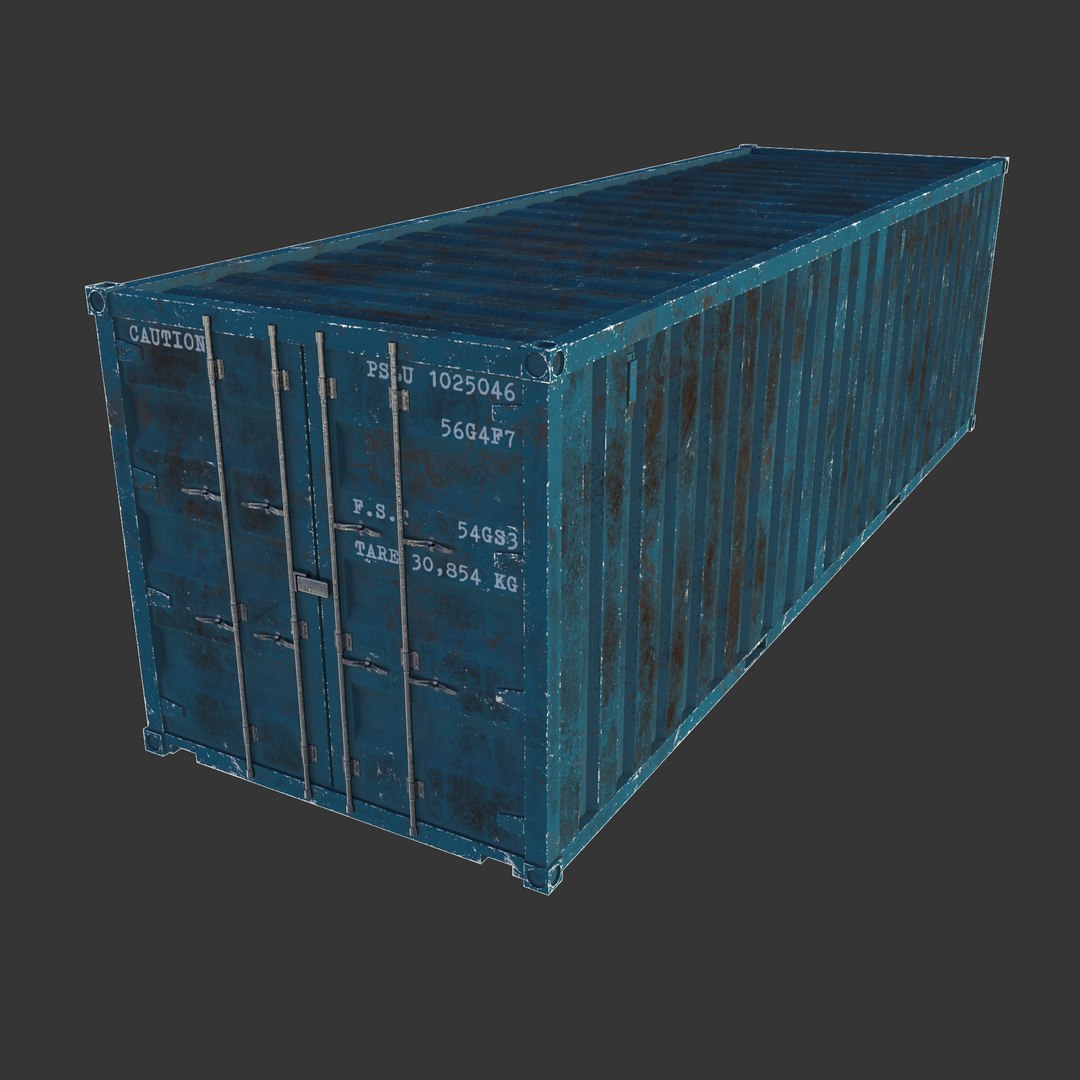 Cargo Container 01 Var 5 Model - TurboSquid 2191314