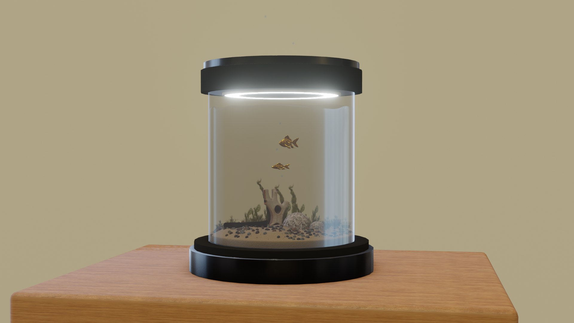 3D Fish Tank 3D Model - TurboSquid 2235101
