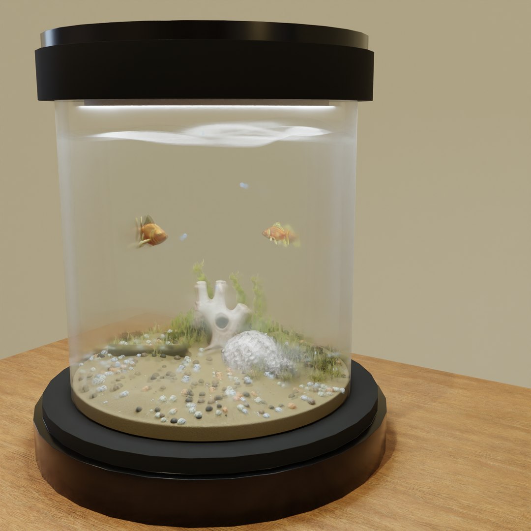 3D Fish Tank 3D Model - TurboSquid 2235101