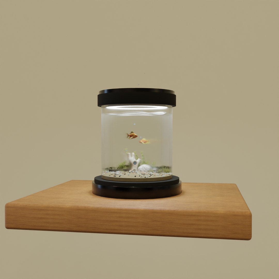 3D Fish Tank 3D Model - TurboSquid 2235101