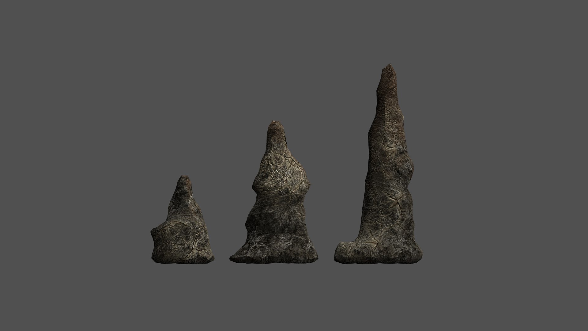 Set Stalagmites - 3D Model - TurboSquid 1595585