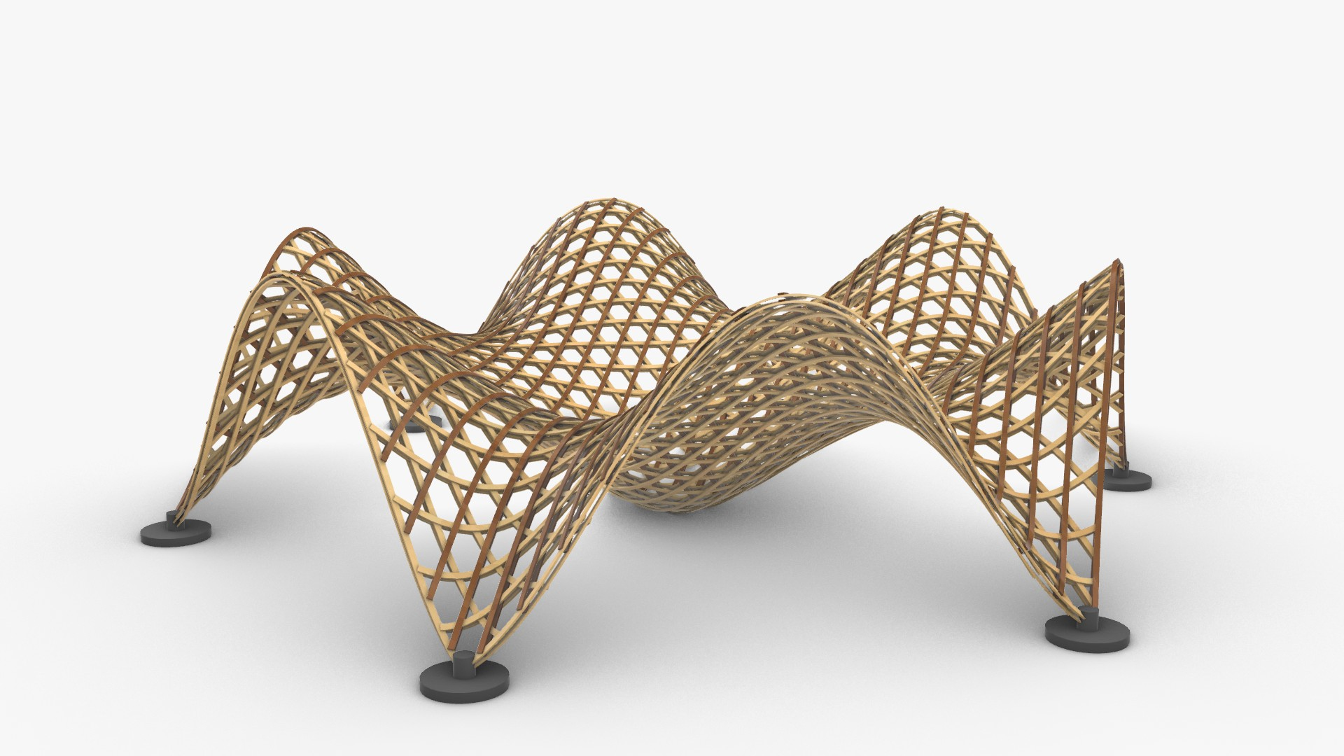 Elastic GridShell Structures Collection Of 4 3D Model - TurboSquid 2351107
