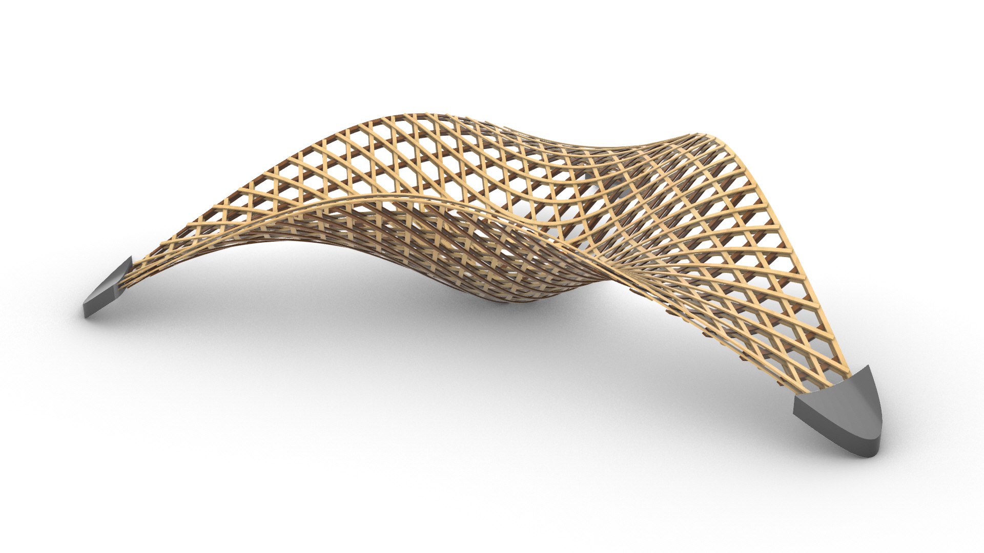 Elastic GridShell Structures Collection Of 4 3D Model - TurboSquid 2351107