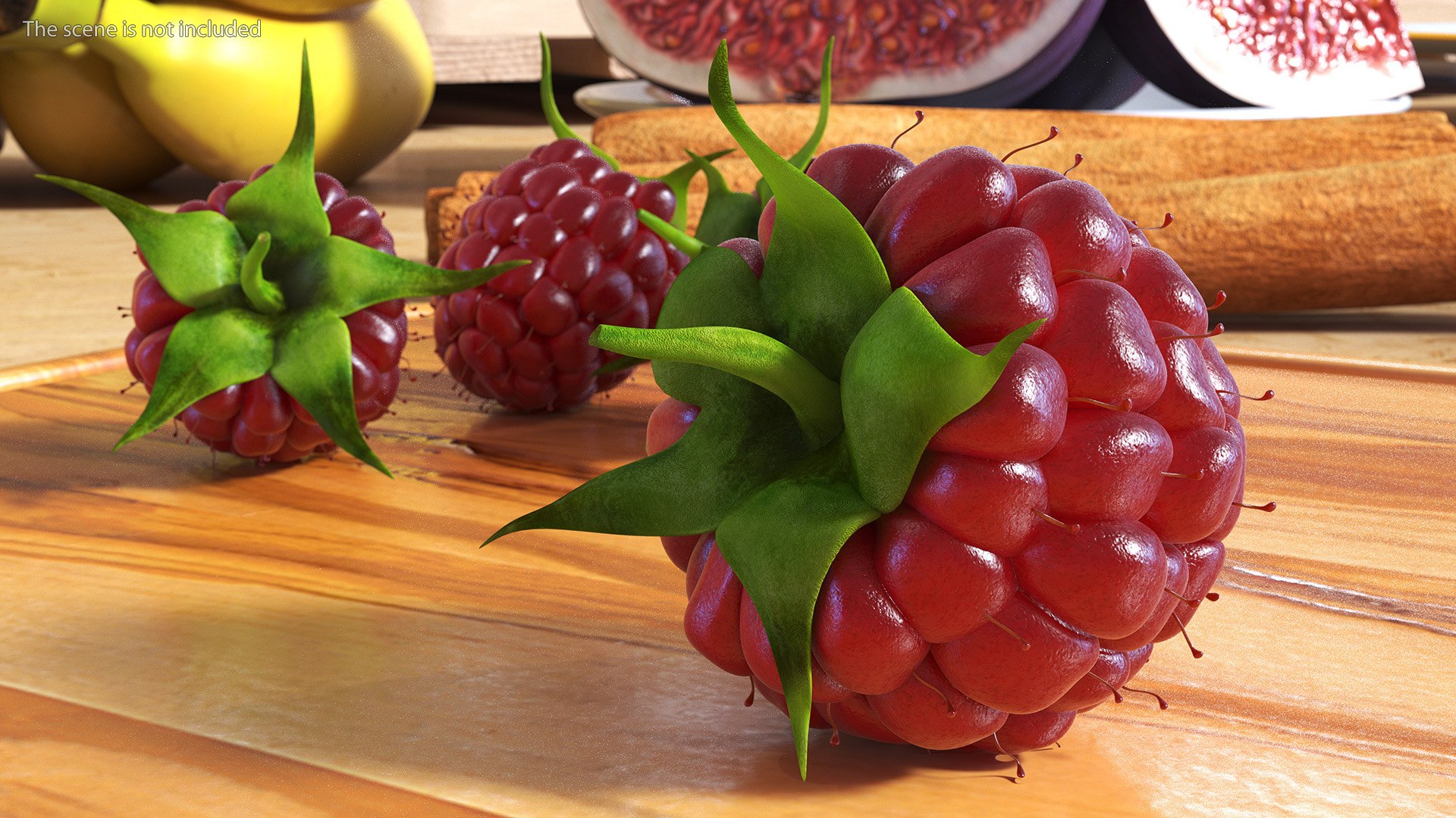 3D Red Raspberry Fur Model - TurboSquid 2166923