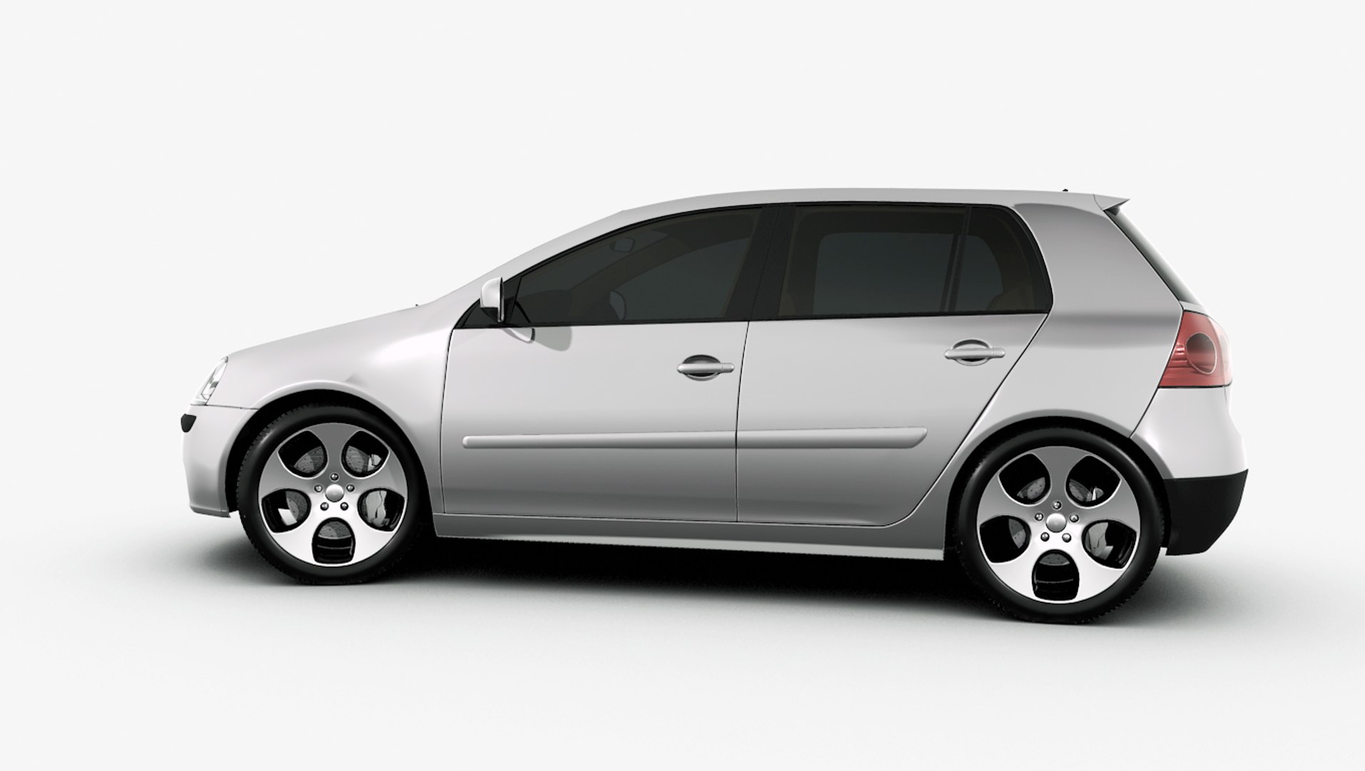 3d model of volkswagen golf 5