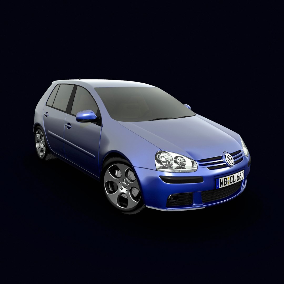 3d model of volkswagen golf 5