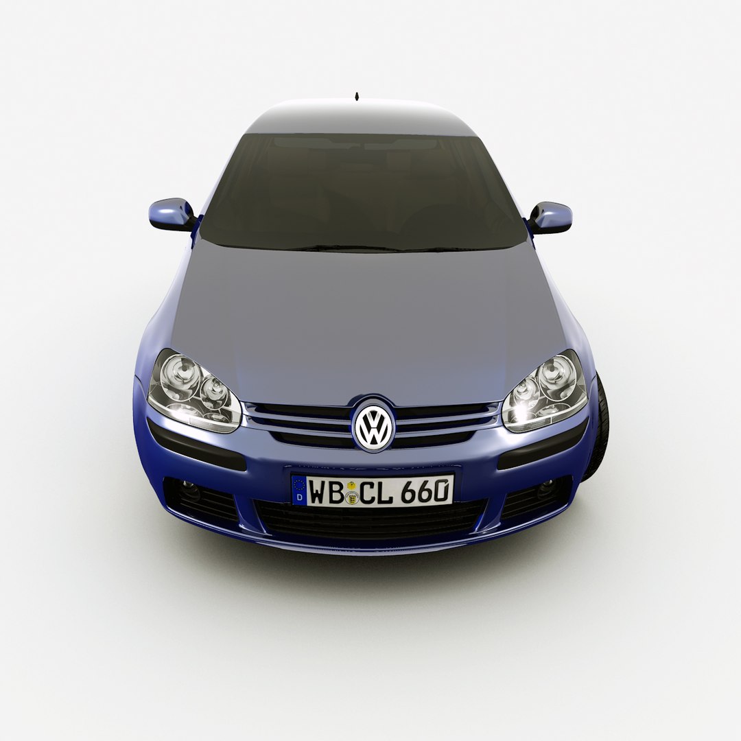 3d model of volkswagen golf 5